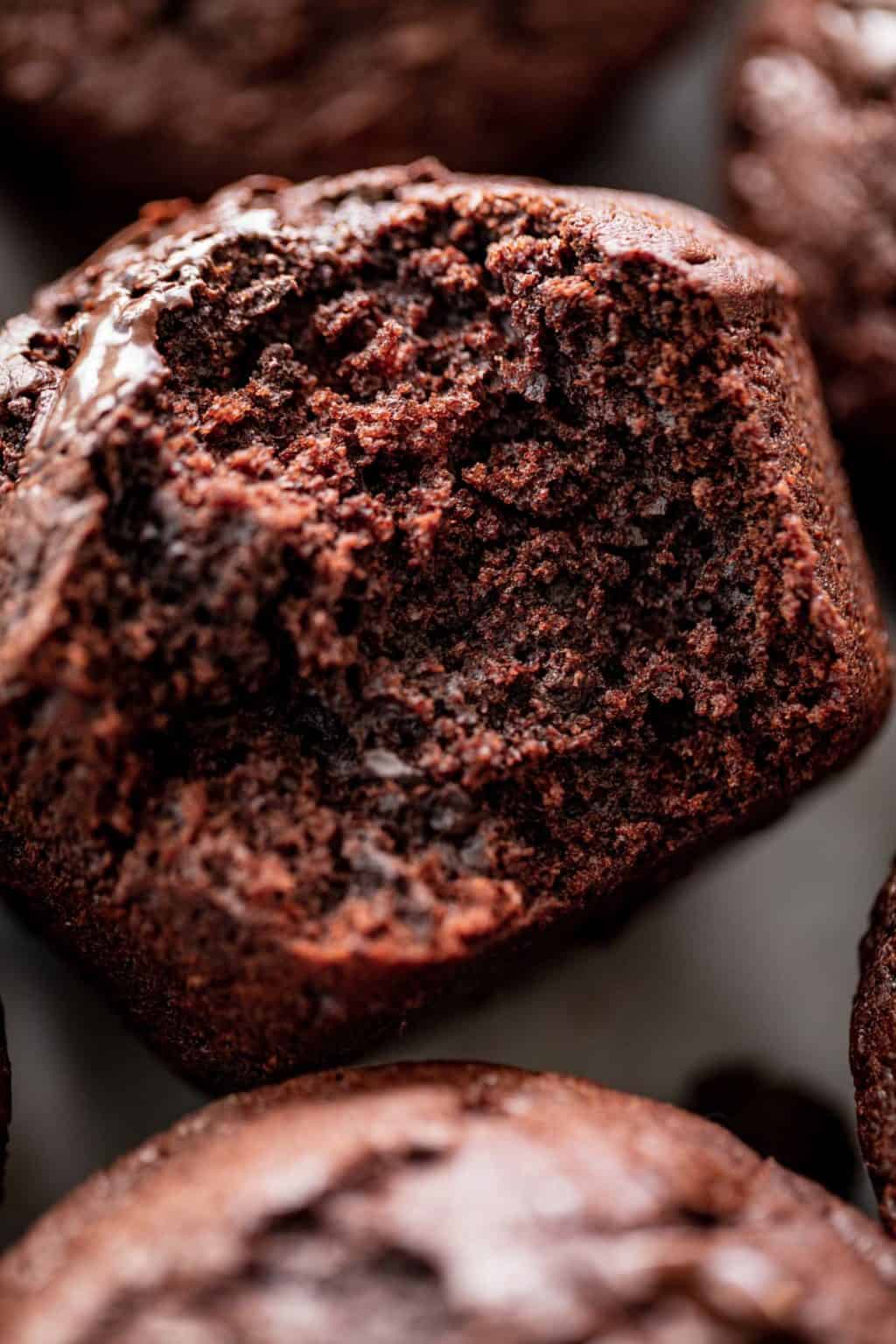 Double Chocolate Chunk Muffins - cafe delites