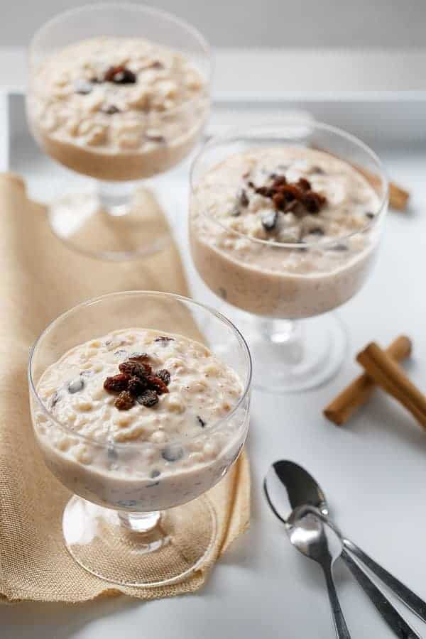 Easy Cinnamon Raisin Rice Pudding