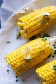 Corn On The Cob With Garlic Butter - Cafe Delites