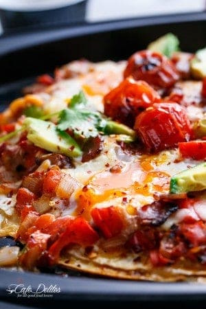 Huevos Rancheros Tortizza (Tortilla Pizza)