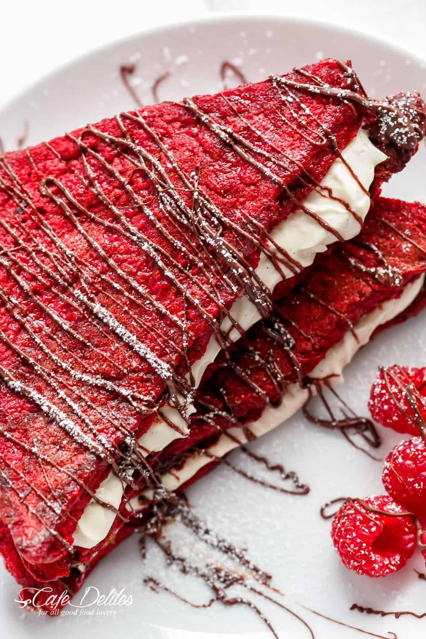 Red Velvet French Toast - Cafe Delites