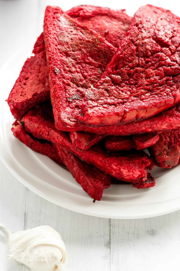Red Velvet French Toast - Cafe Delites