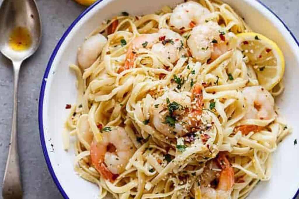 Brown Butter Shrimp Scampi - Cafe Delites