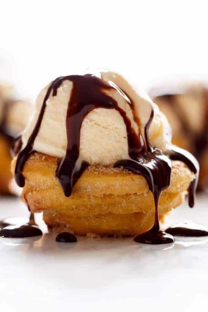 Churro Ice Cream Bowls (Cups) - Cafe Delites