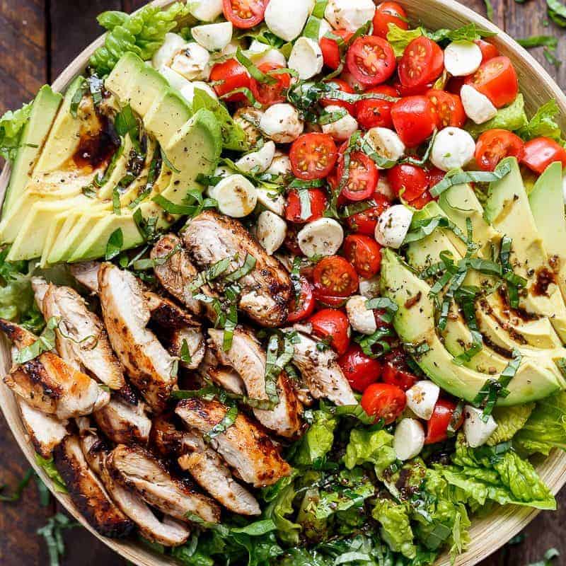 Chicken Caprese Salad - Cafe Delites
