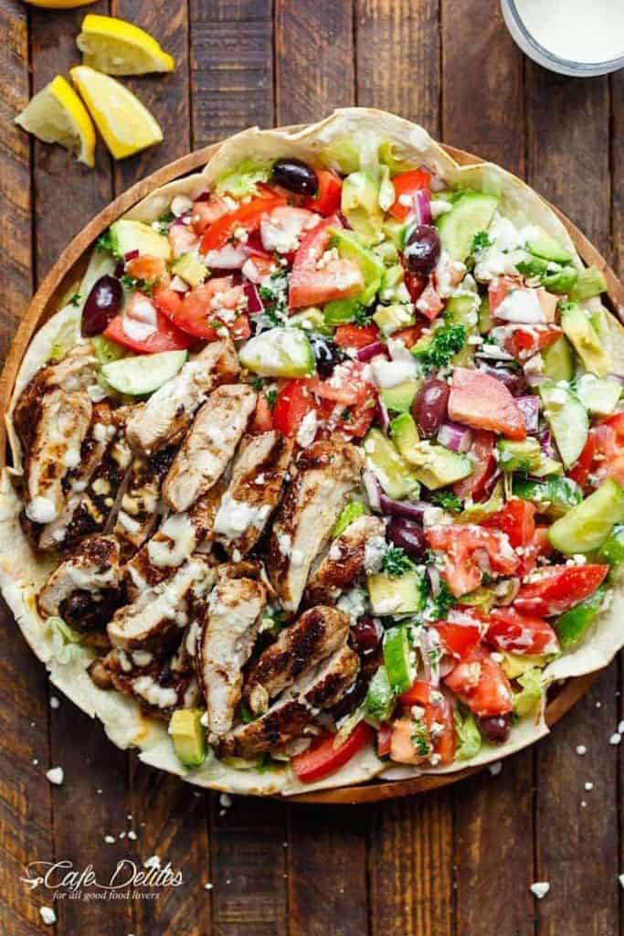 Chicken Shawarma Salad - Cafe Delites