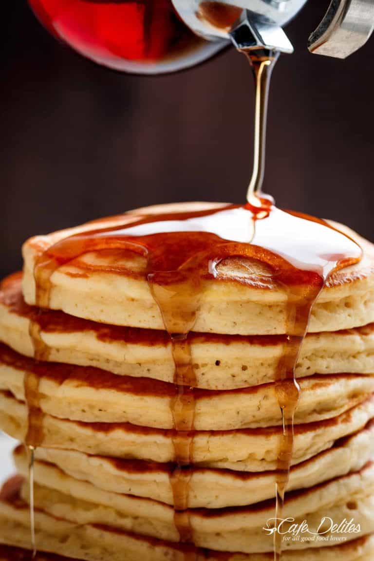 Best Fluffy Pancakes - Cafe Delites