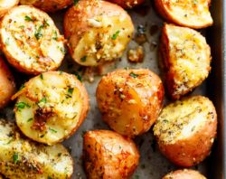 Browned Butter Parmesan Roasted Potatoes - Cafe Delites