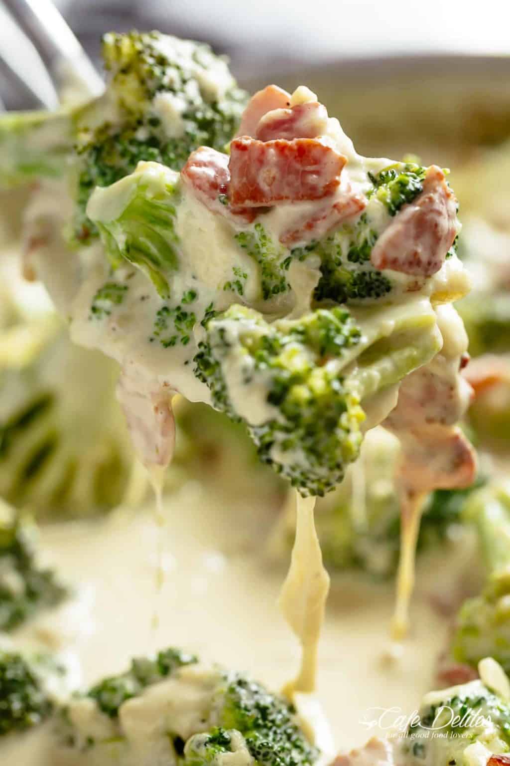 Creamy Broccoli & Bacon - Cafe Delites