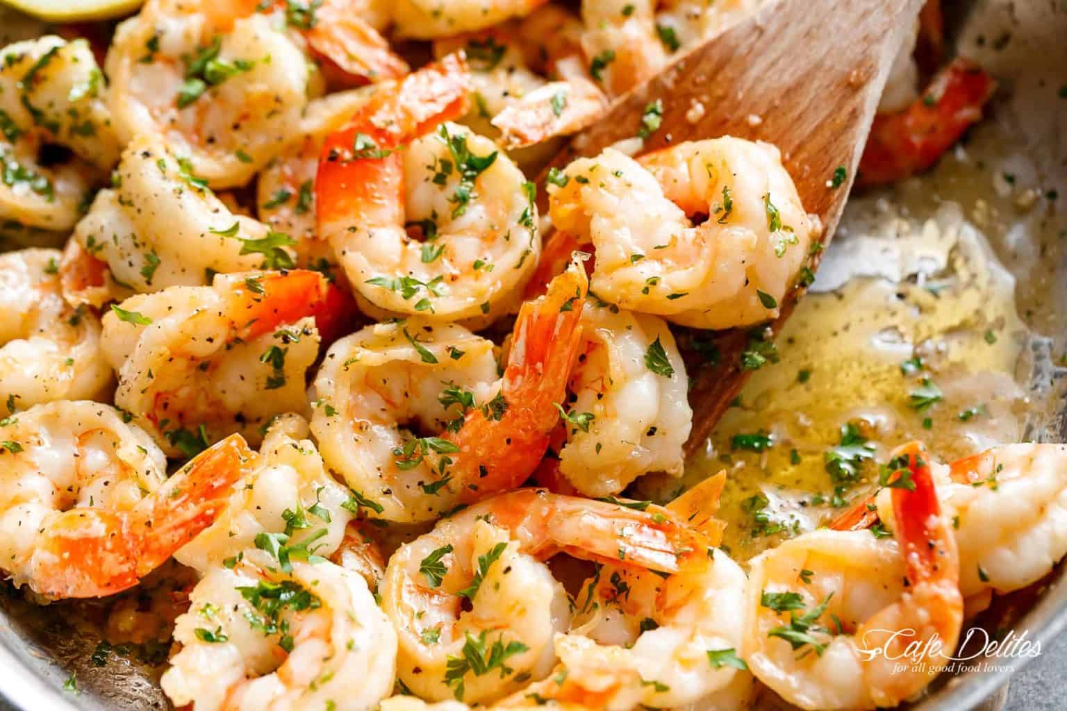 Garlic Butter Shrimp Scampi - Cafe Delites