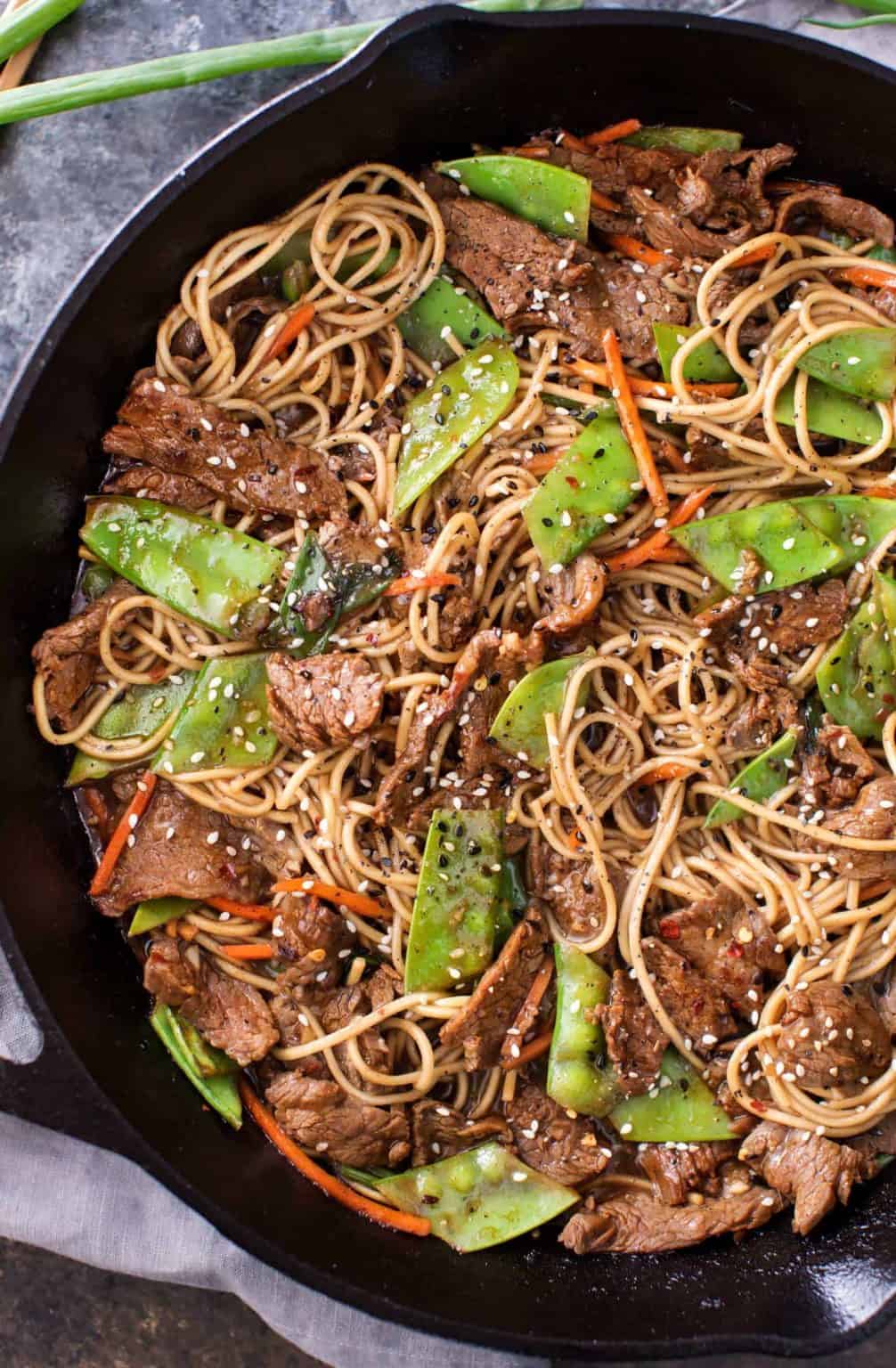 Sesame Beef Stir Fry - Cafe Delites