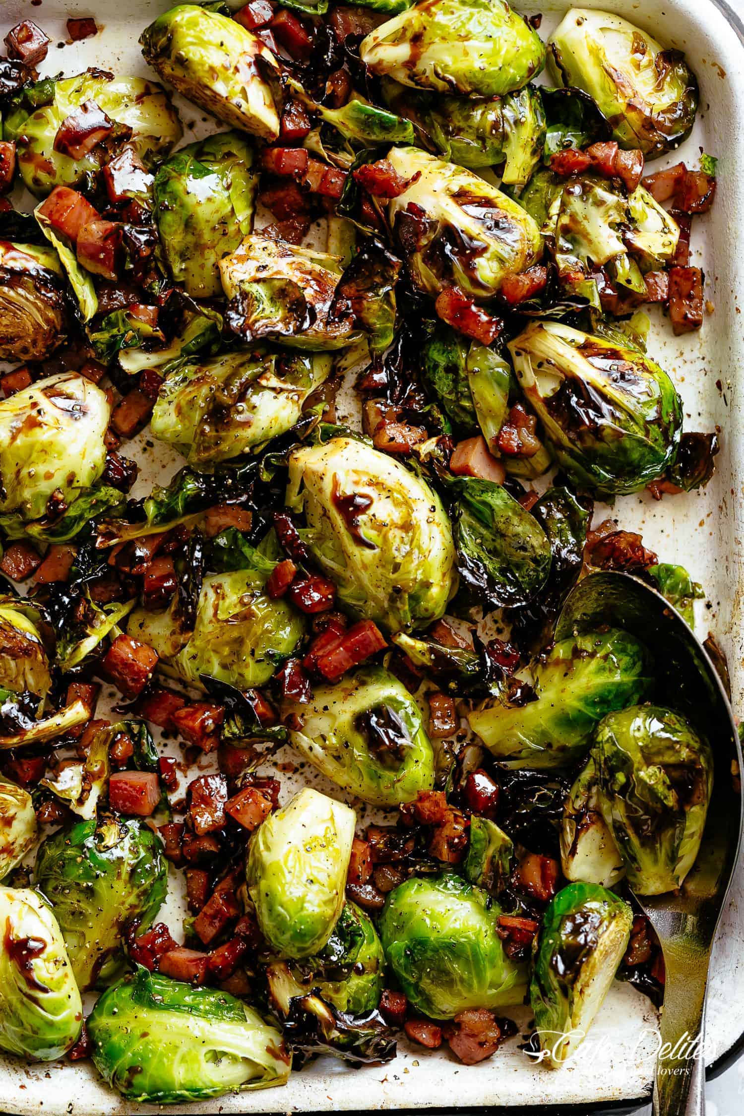 Roasted Brussels Sprouts With Bacon Cafe Delites Roasted Brussels Sprouts With Bacon Cafe Delites