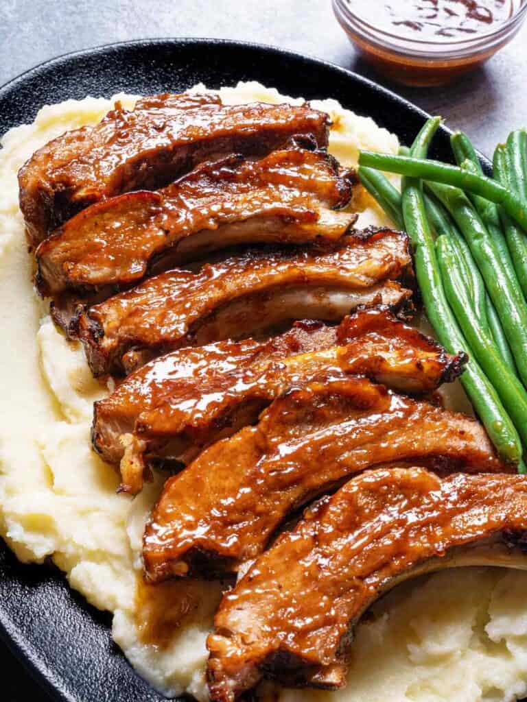 Fall-Off-The-Bone Slow Cooker Barbecue Ribs - Cafe Delites