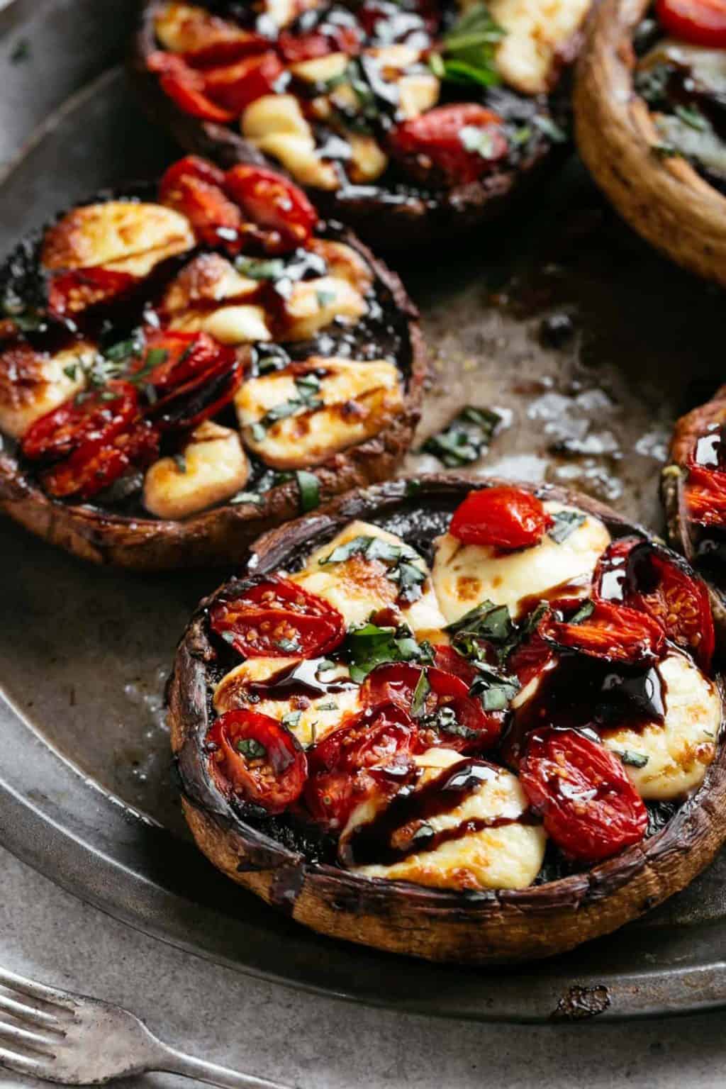 Caprese Stuffed Portobellos - Cafe Delites