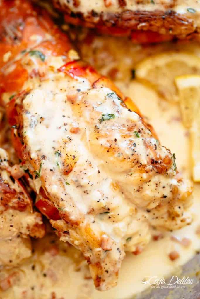 Creamy Lobster Tails - Cafe Delites