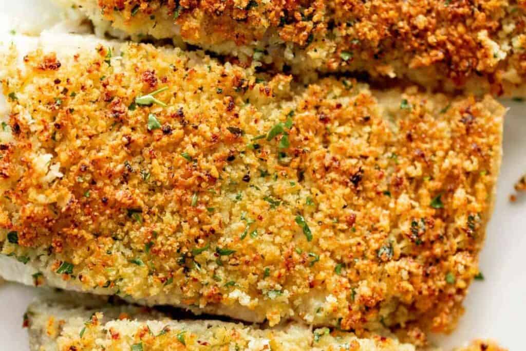 Parmesan Crusted Fish - Cafe Delites