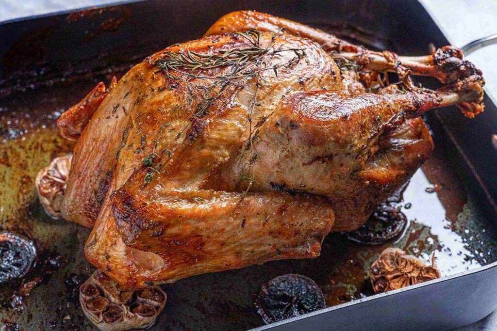 Juicy Herb Butter Roast Turkey Recipe - Cafe Delites