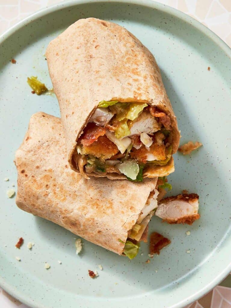 Crispy Chicken Caesar Wrap - Cafe Delites