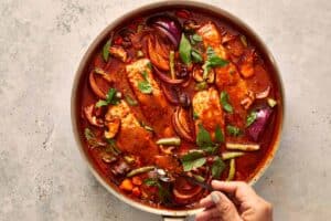 Salmon Panang Curry - Cafe Delites