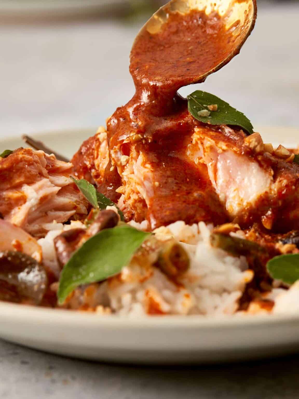 Salmon Panang Curry - Cafe Delites