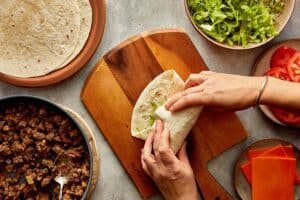 Loaded Cheeseburger Wrap (Big Mac Style) - Cafe Delites